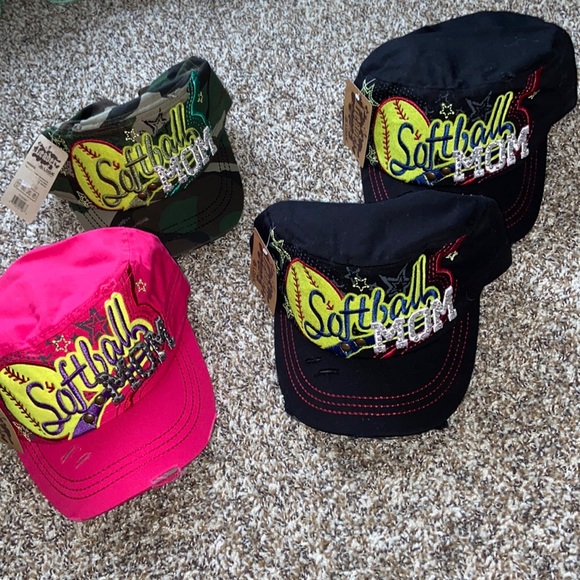 Accessories | Softball Mom Bling Hat Cadet Cap Nwt | Poshmark